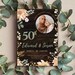 Rustic 50th Anniversary Invitation, Anniversary Party Invitation, 50th ...
