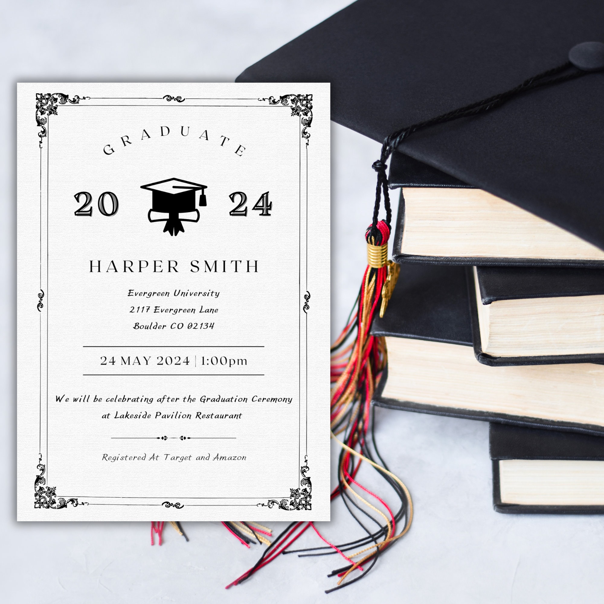 College Graduation Invitation, Graduation Announcement, Graduation ...