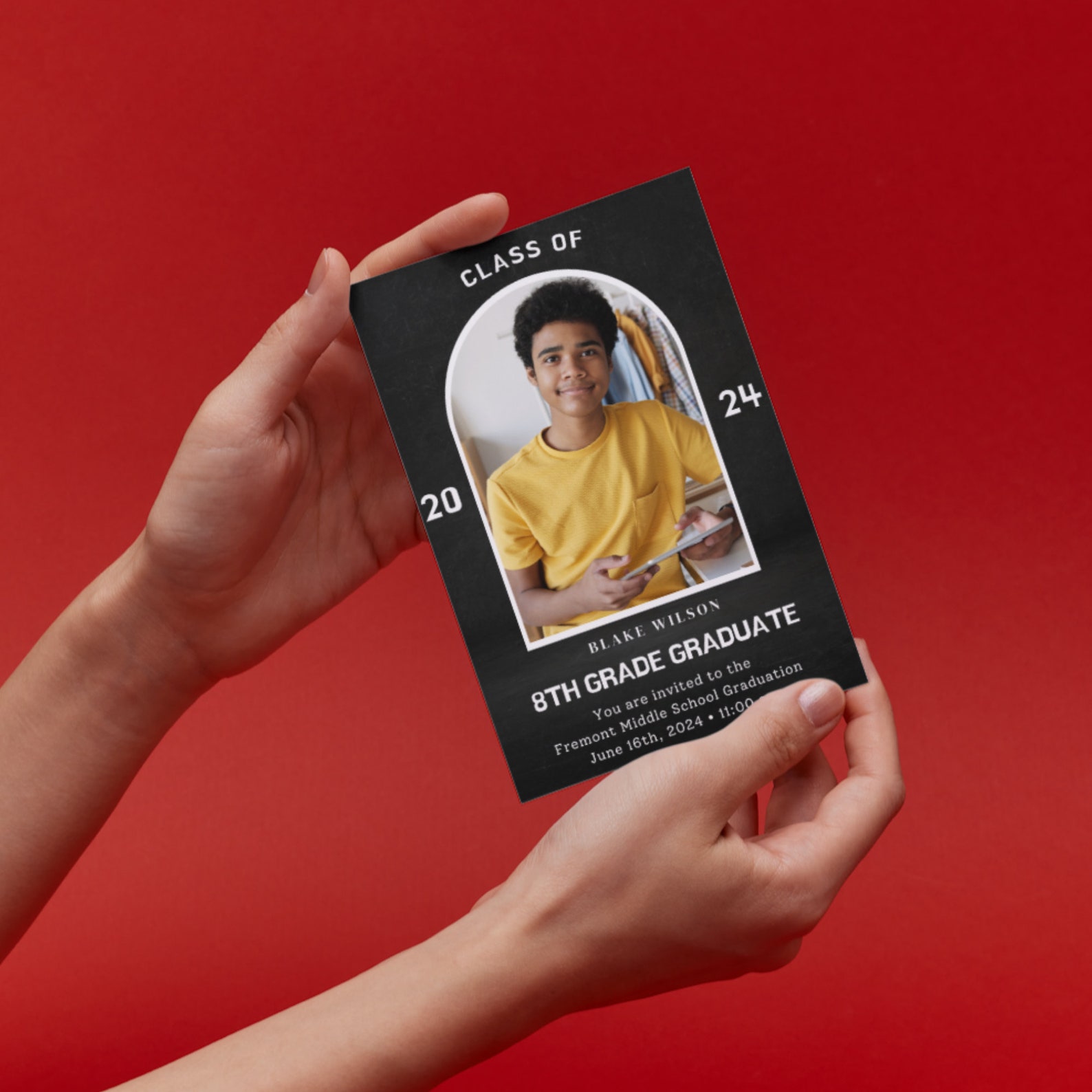 8th Grade Graduation Invitation, Graduation Invitation Instant Download ...