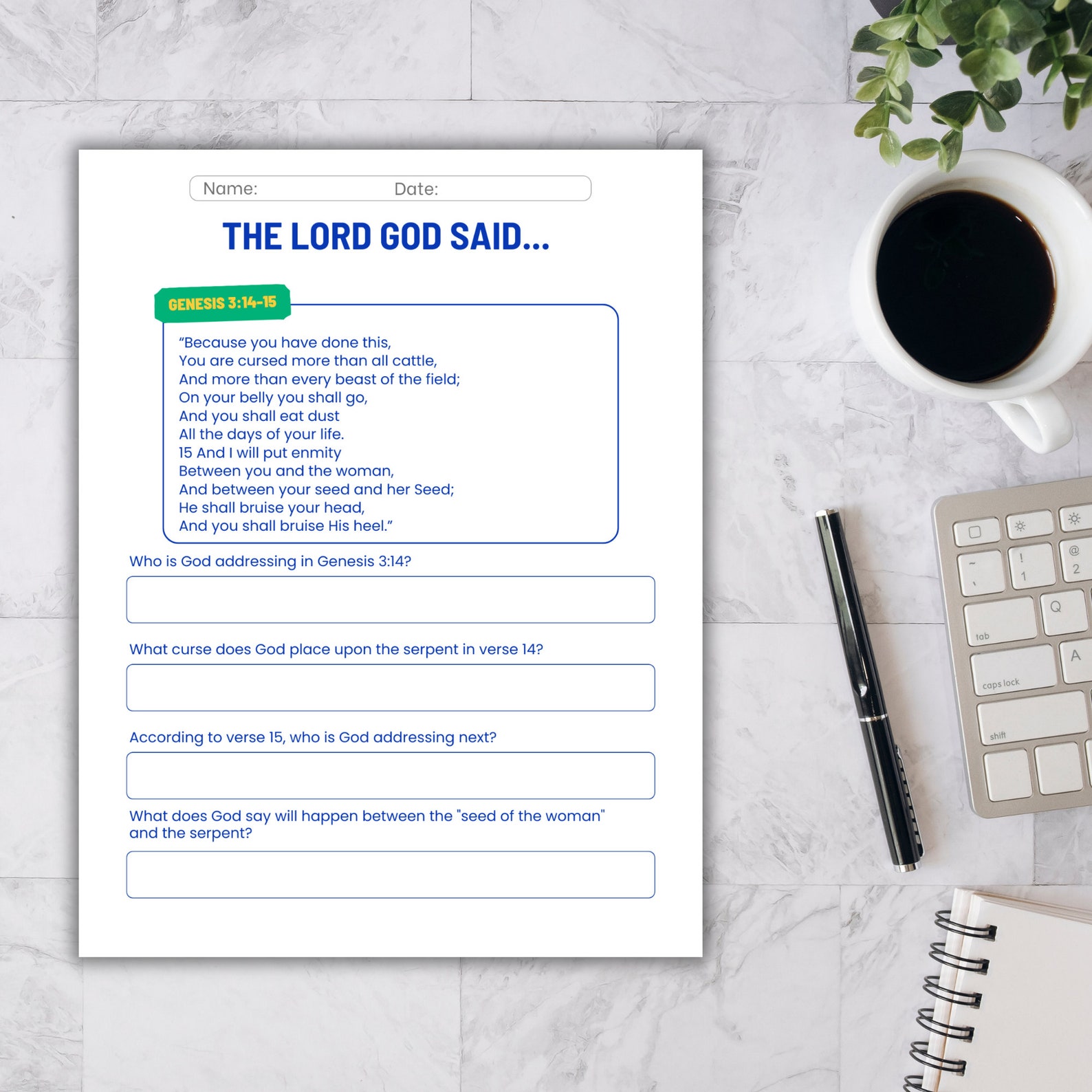 Kids Bible Study Printable, Sunday School Printable, Sunday School ...