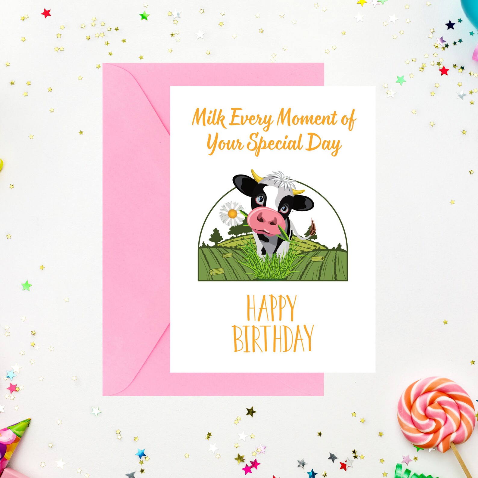 Funny Cow Card, Cow Birthday Card, Printable Birthday Card, Cow ...