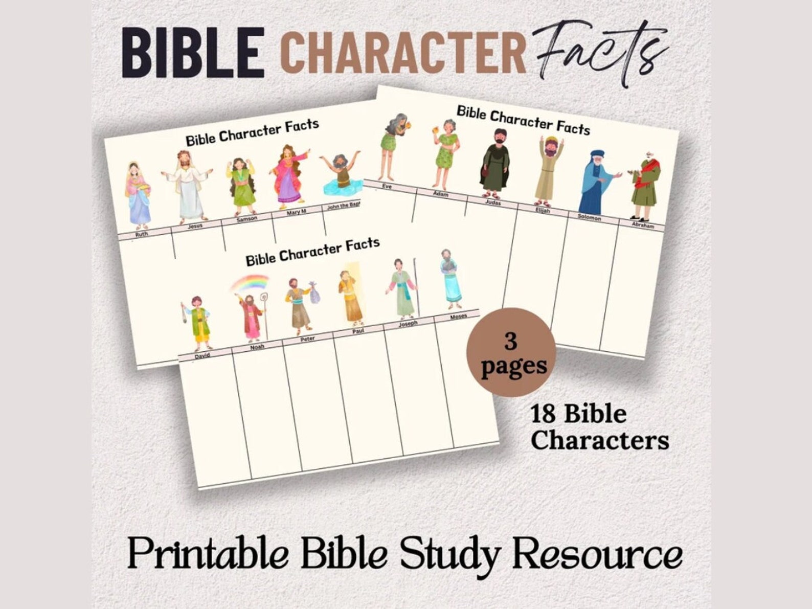 Bible Worksheet, Kids Bible Study, Kids Bible Printables, Sunday School ...
