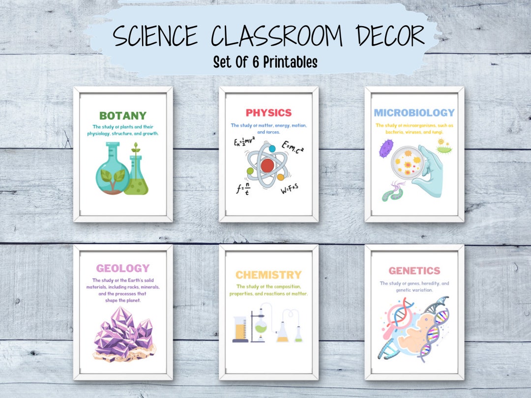 Science Classroom Decor, Science Poster, Science Class Decor, Science ...