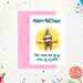Sloth Birthday Card, Sloth Card, Cute Sloth Card, Funny Birthday Card ...