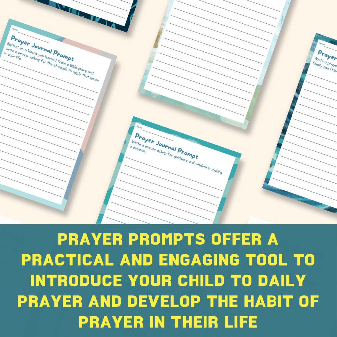 Prayer Journal Printable Kids Prayer Journal Daily Prayer Journal ...