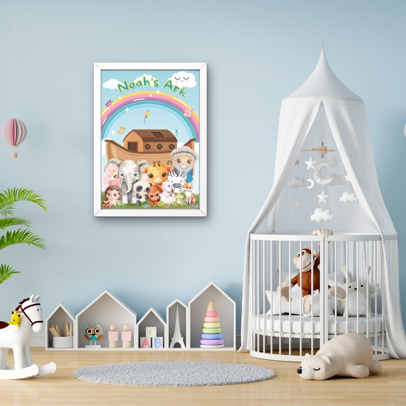 Christian Nursery Art, Sunday School Wall Art, Church Nursery Decor ...