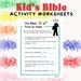 Christian Worksheets, Bible Worksheet, Sunday School, Bible Study ...