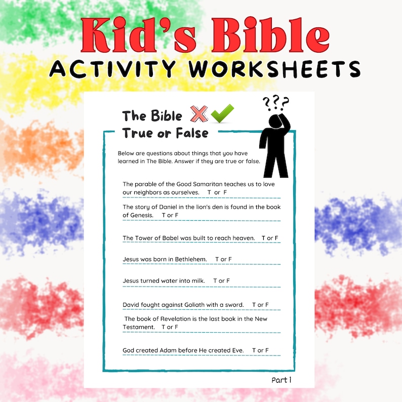 Christian Worksheets, Bible Worksheet, Sunday School, Bible Study ...