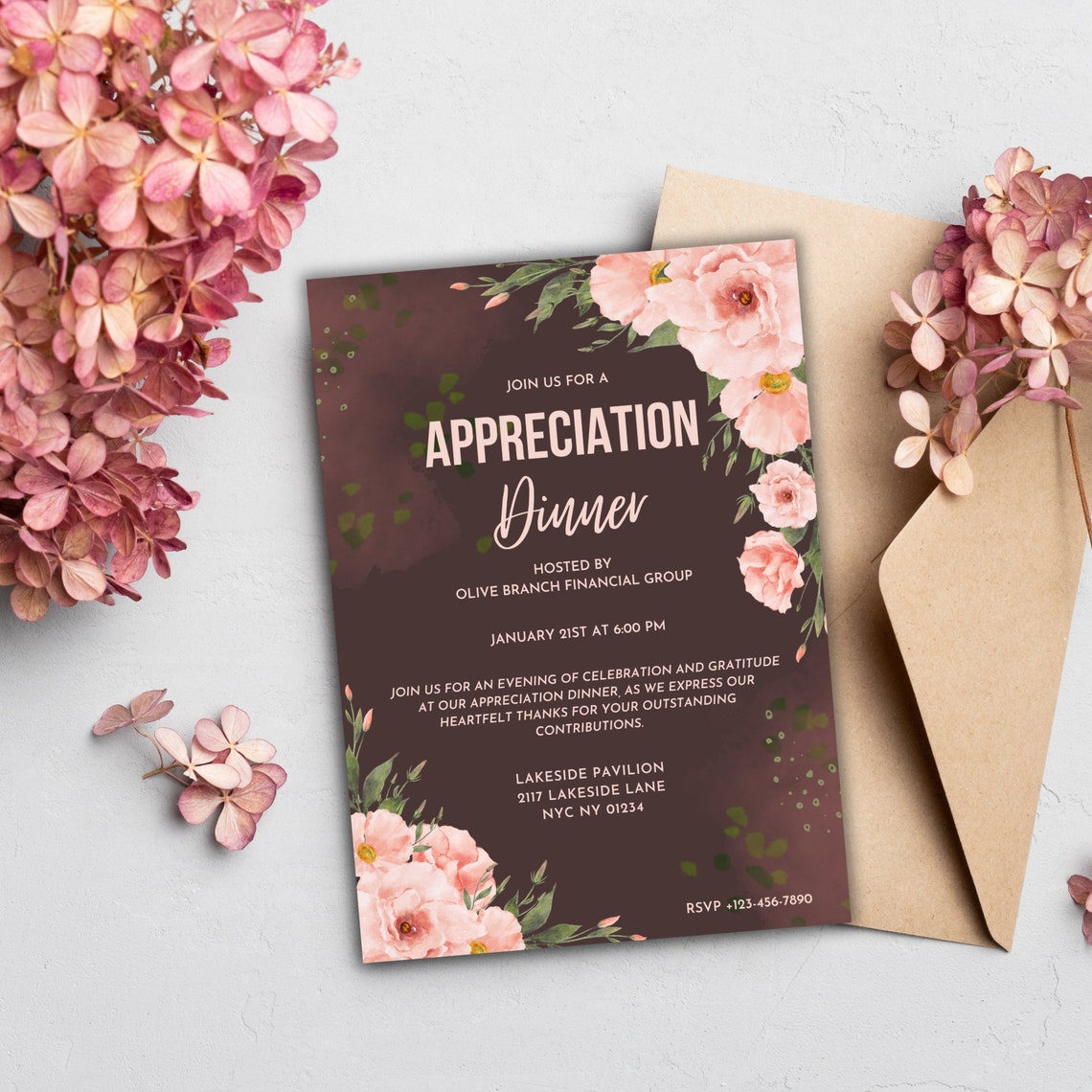 Appreciation Dinner Invitation, Dinner Party, Employee Appreciation ...