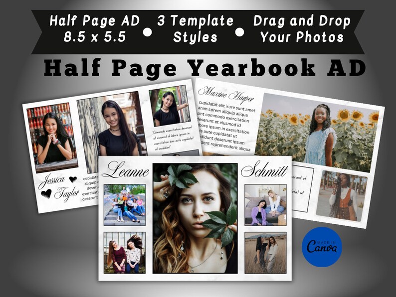 Yearbook Ad Template, Yearbook Ads, Senior Yearbook Ad, Yearbook ...