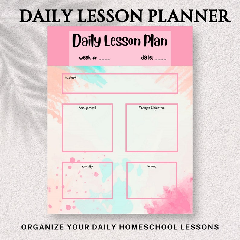 Printable Homeschool Planner, Homeschool Planner, Homeschool Schedule ...