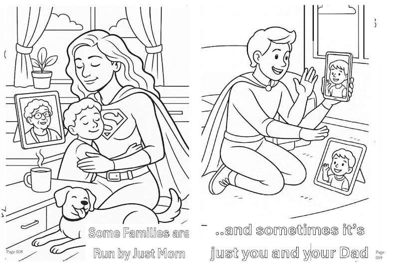 All Families Are Special – Inclusive Family Coloring Page PDF – Diverse ...
