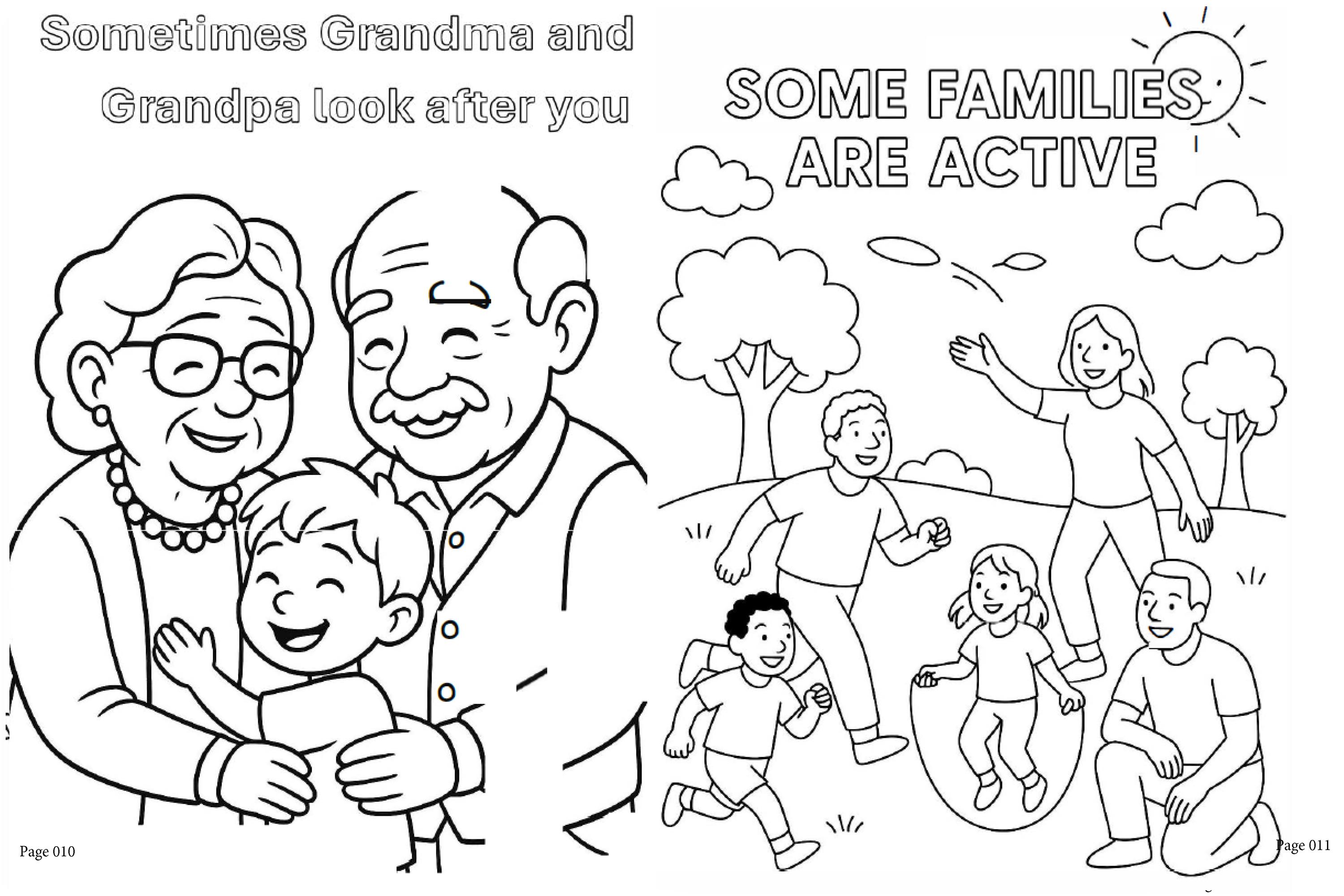 All Families Are Special – Inclusive Family Coloring Page PDF – Diverse ...