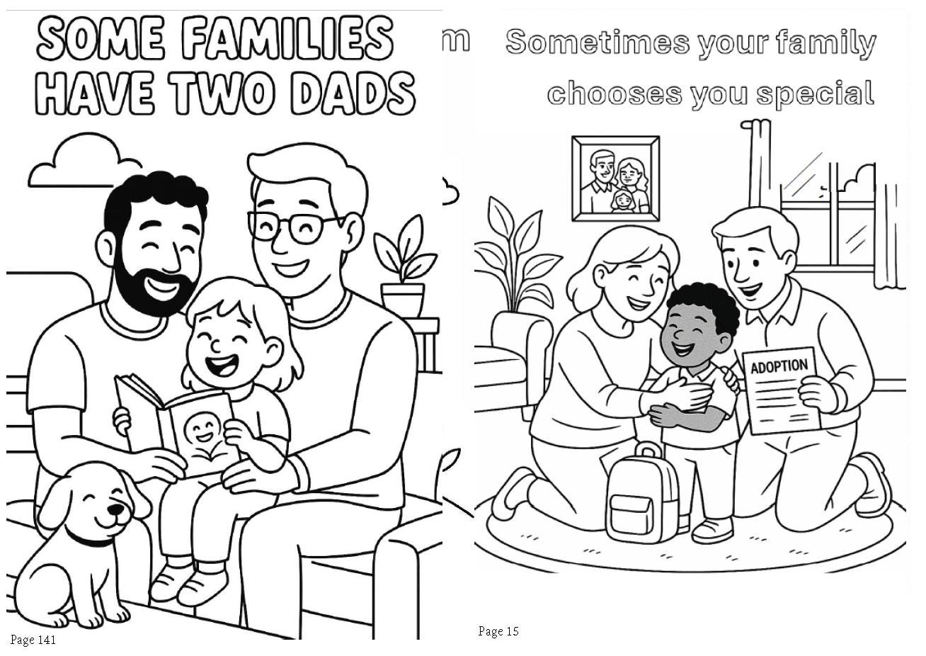 All Families Are Special – Inclusive Family Coloring Page PDF – Diverse ...