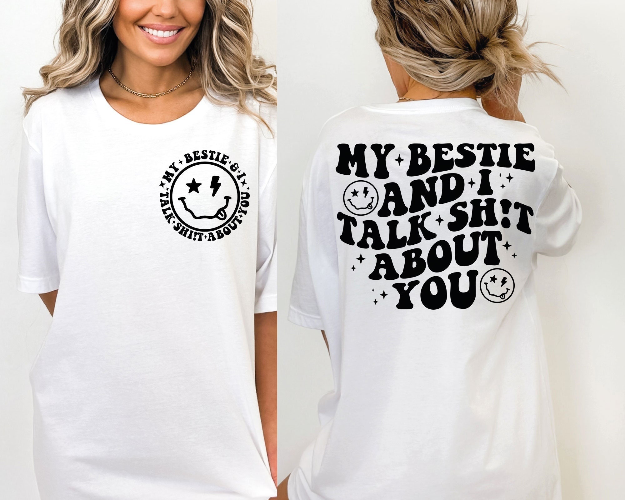 My Bestie and I Talk Shit About You SVG PNG, Bestfriend Shirt Svg ...