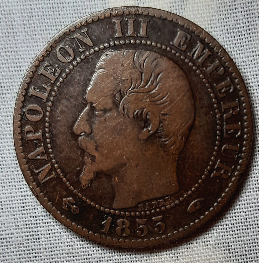 Napoléon III 1855 Pièce Monnaie 5 centimes A. - Etsy France