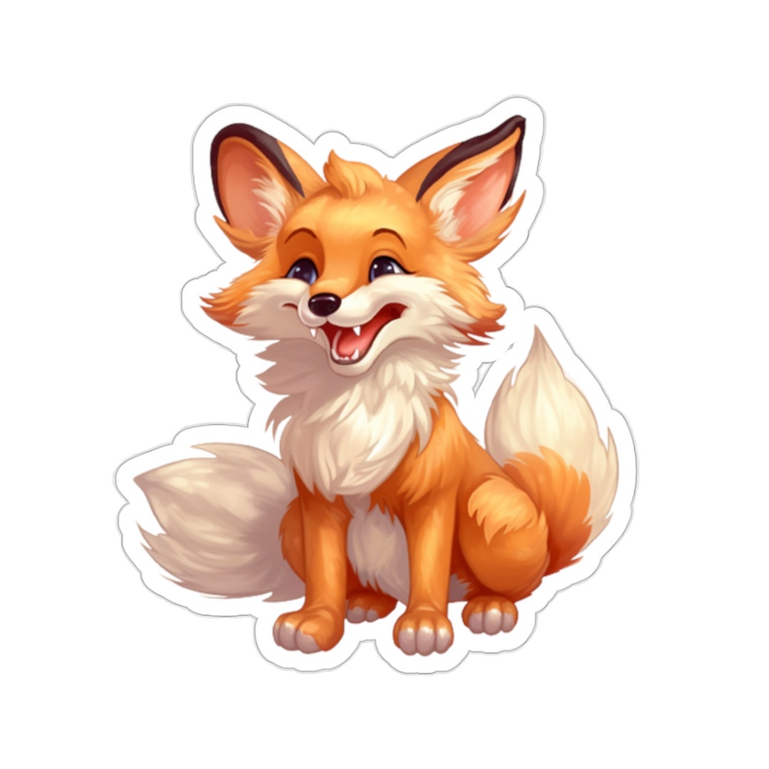 Funny Fox Sticker - Etsy