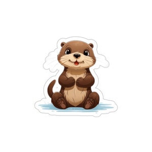 Adorable Otter Sticker - Etsy