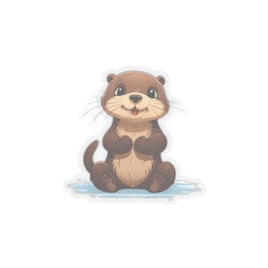 Adorable Otter Sticker - Etsy