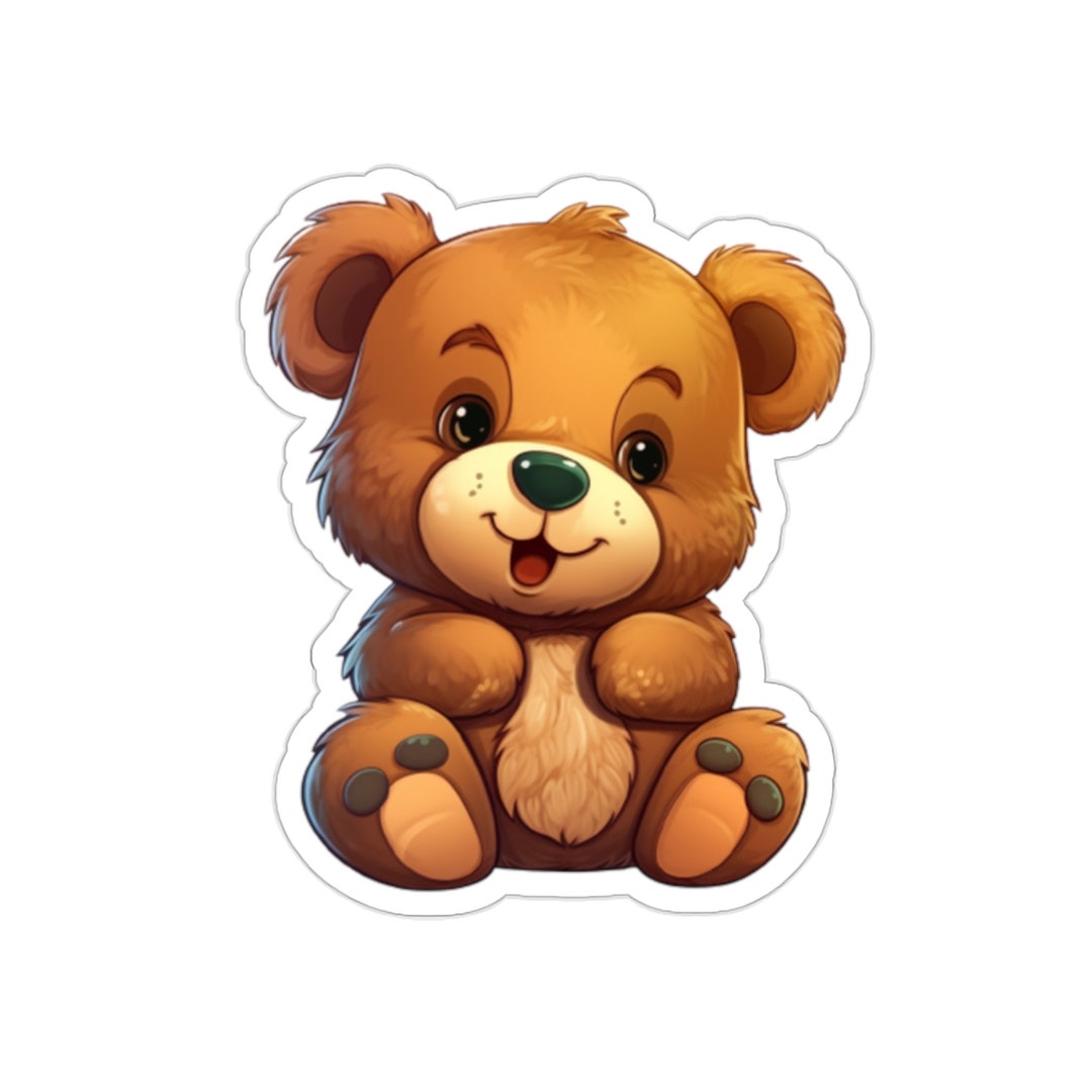 Cuddly Bear Sticker - Etsy