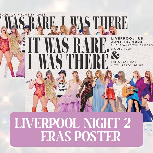 Liverpool Eras Tour Poster - Etsy UK