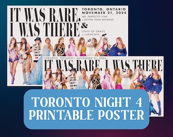 Printable Eras Tour Toronto Night 2 Taylor Poster Digital Download Art ...