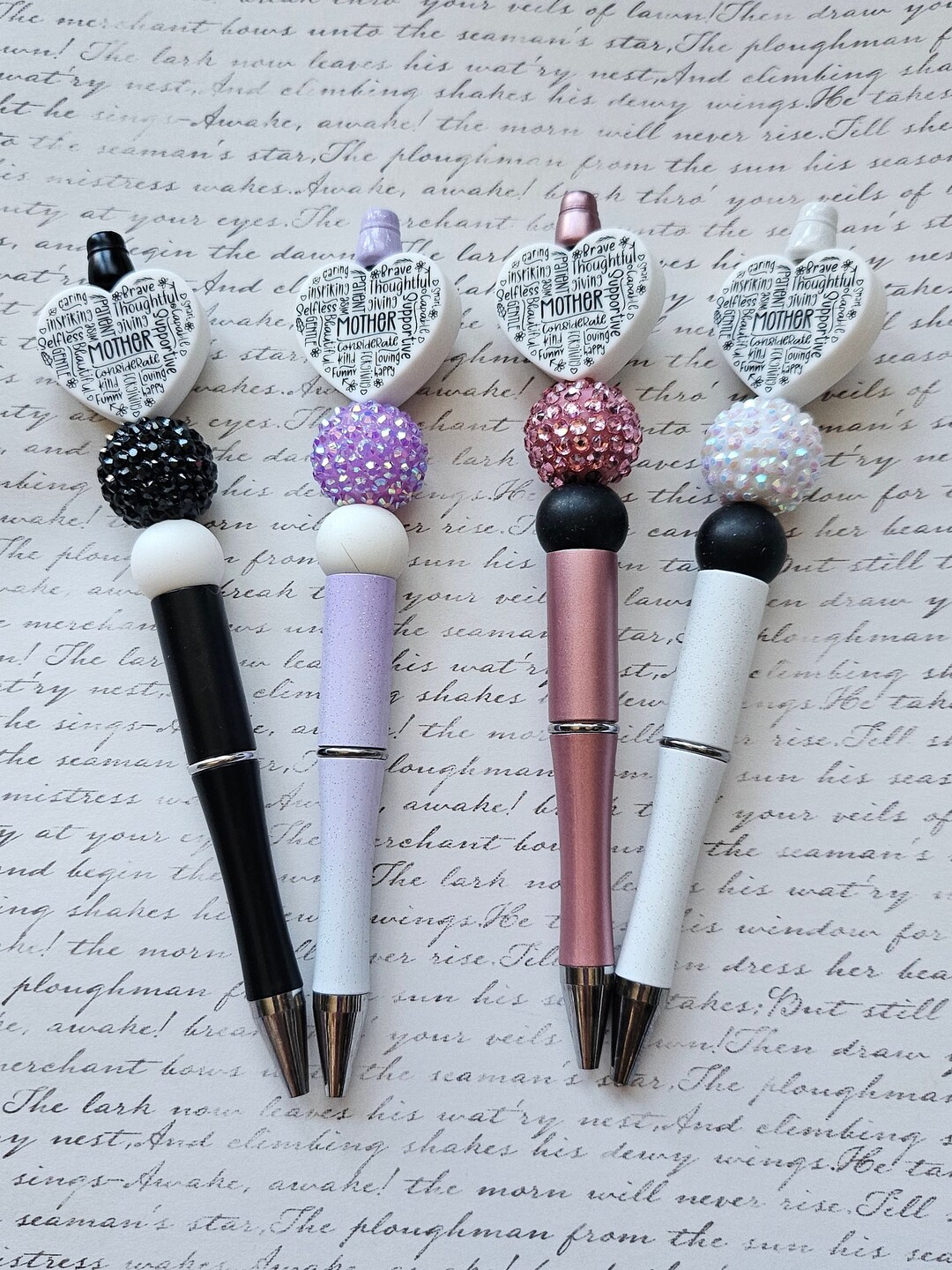Mom Gift Custom Heart Pens - Etsy