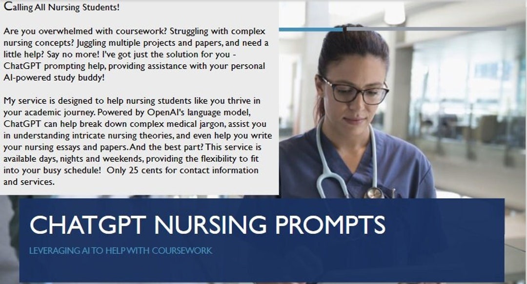 Nursing Chatgpt School Coursework Ai Etsy