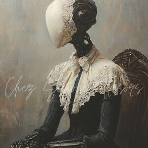 Cliparts 10 Images of Black Gothic Robot Woman Red Heart Instant ...