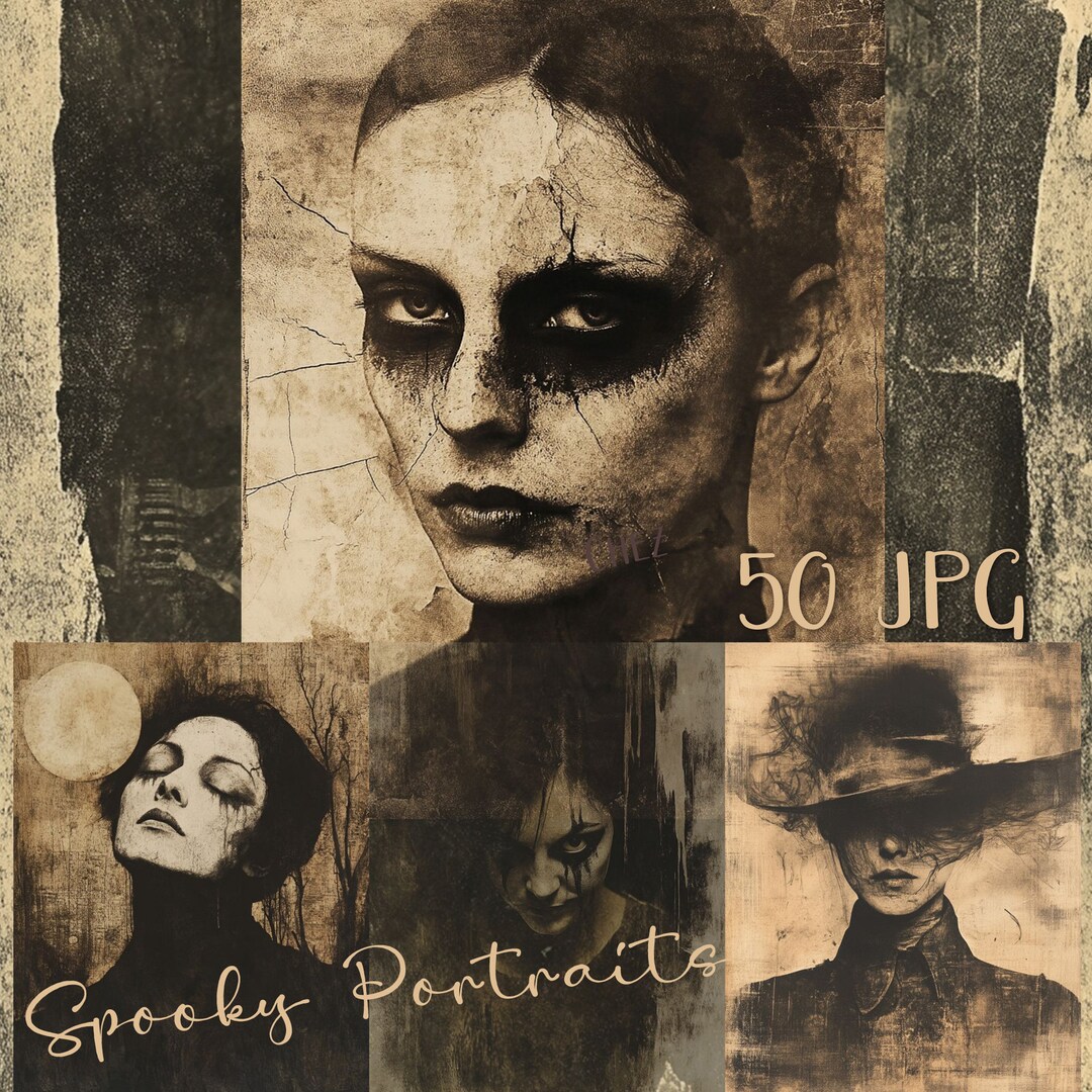 50 Spooky and Creepy Vintage Sepia Portraits in Black and White Junk ...