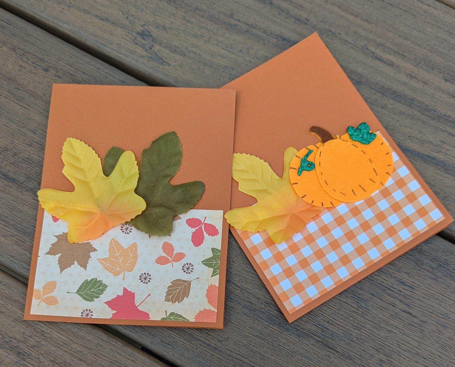 Fall Note Cards Set of 4 - Etsy