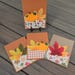 Fall Note Cards Set of 4 - Etsy