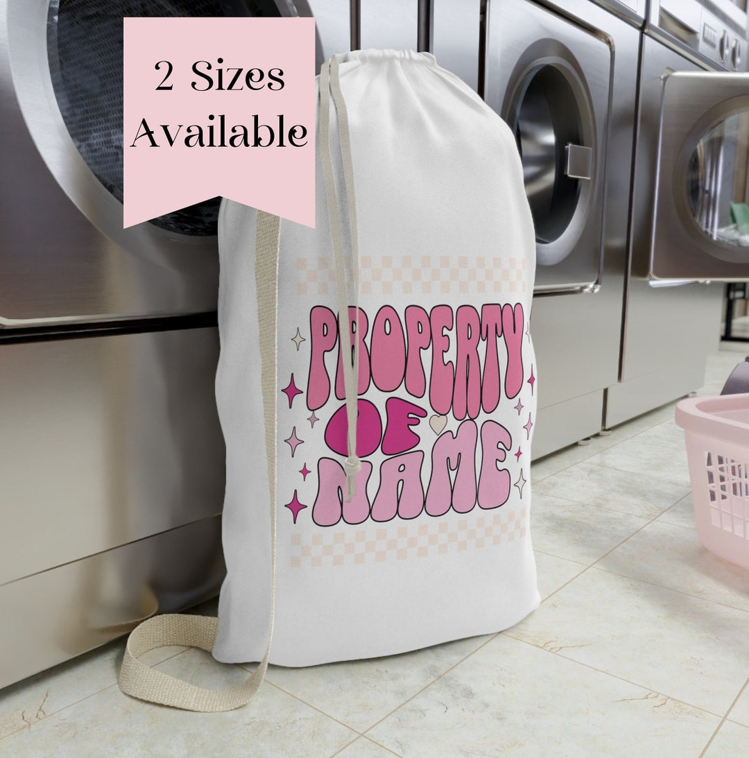 Custom Name Laundry Bag Loads of Fun Laundry Tote Highschool Graduation ...