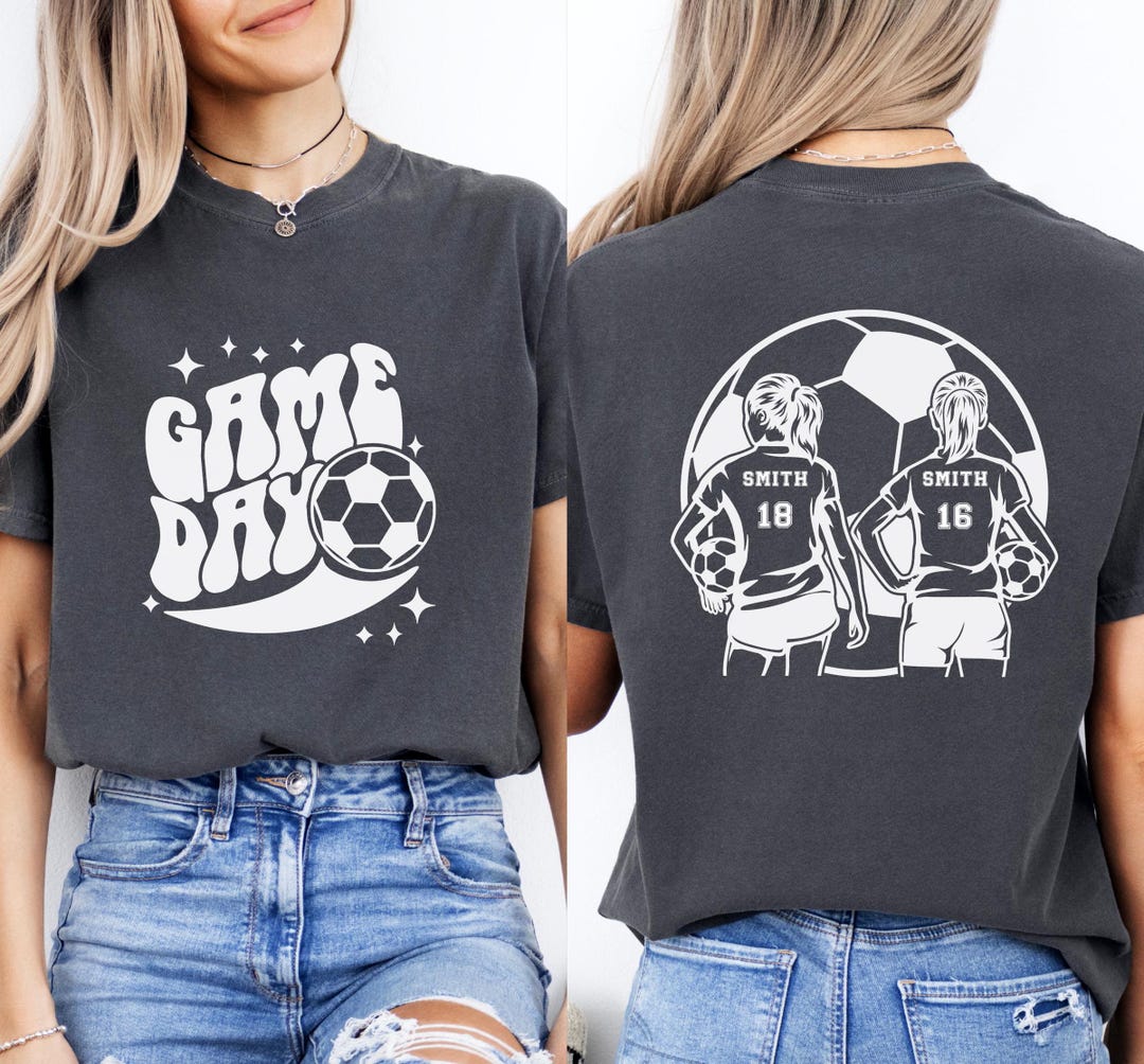 Custom Girl Soccer Shirt Comfort Colors Game Day Soccer T-shirt Gift ...