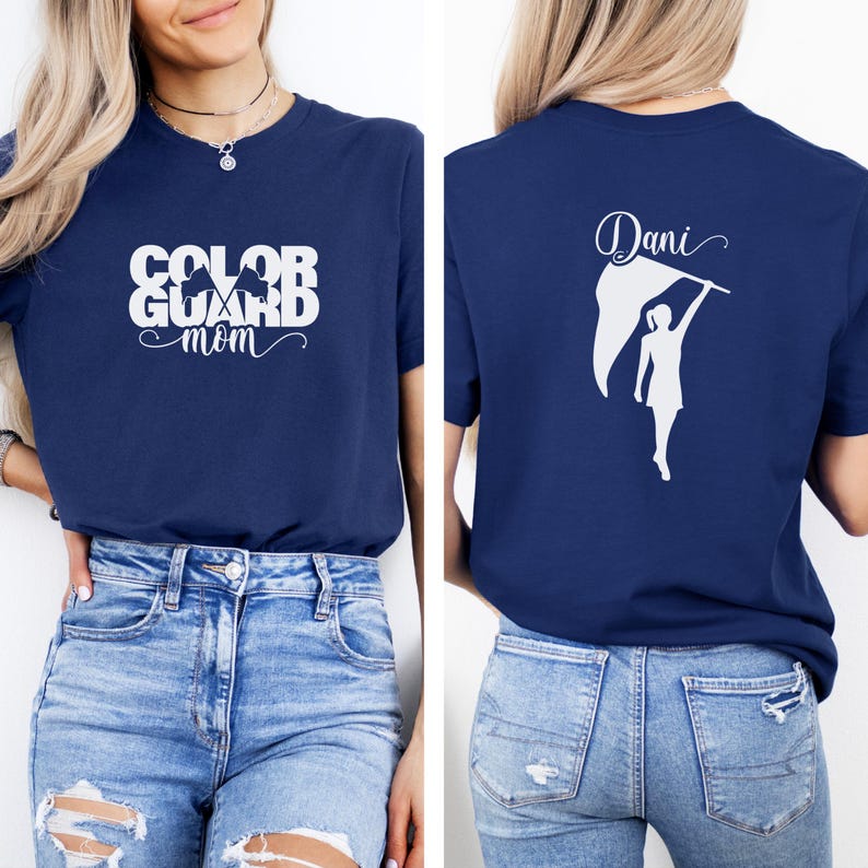 Custom Color Guard Mom Shirt Personalized Name Band Mom T Shirt Color ...