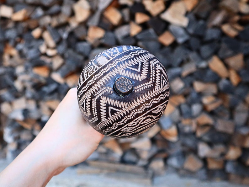 Shipibo Maraca Big Ayahuasca, Serpent, Snake, Chacruna & Arkana ...