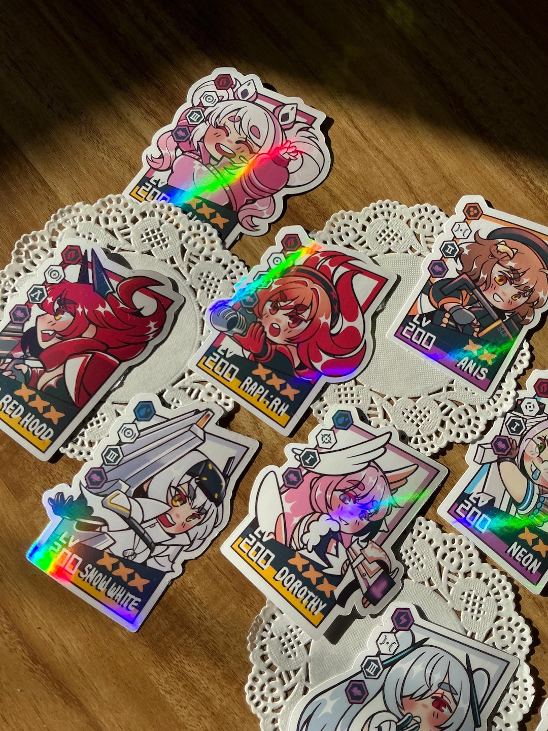 NIKKE Stickers | Alice Rapi Anis Neon Modernia Red Hood Snow White ...