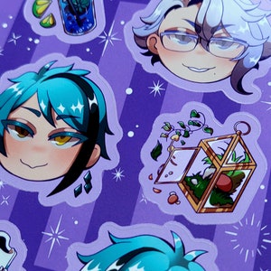 Twisted Wonderland TWST Dorm House Sticker Sheets | Heartslabyul ...