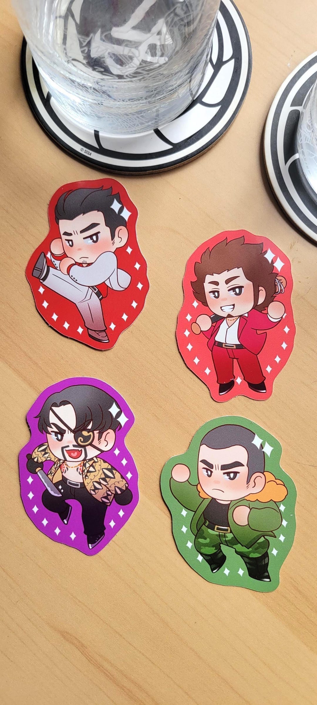 Yakuza: Like A Dragon Stickers - Kiryu, Ichiban, Majima - 3" Glossy ...