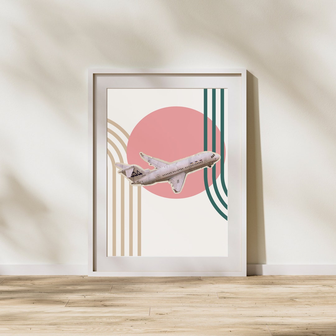 Airplane Art Print - Aviation Wall Decor - Pilot Gift Idea - Plane ...