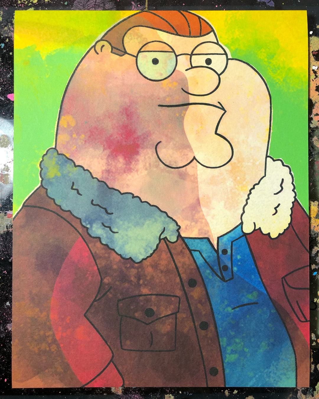 Peter Griffin Art Print – 11x14 Signed Family Guy Poster – Chaotic Dad ...