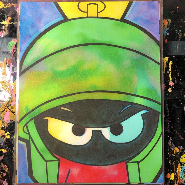 Marvin the Martian Wall Art - Etsy