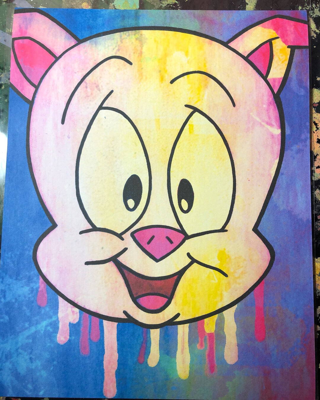 Hampton Pig Art Print – 11x14 Signed Tiny Toons Poster – 90s Cartoon ...