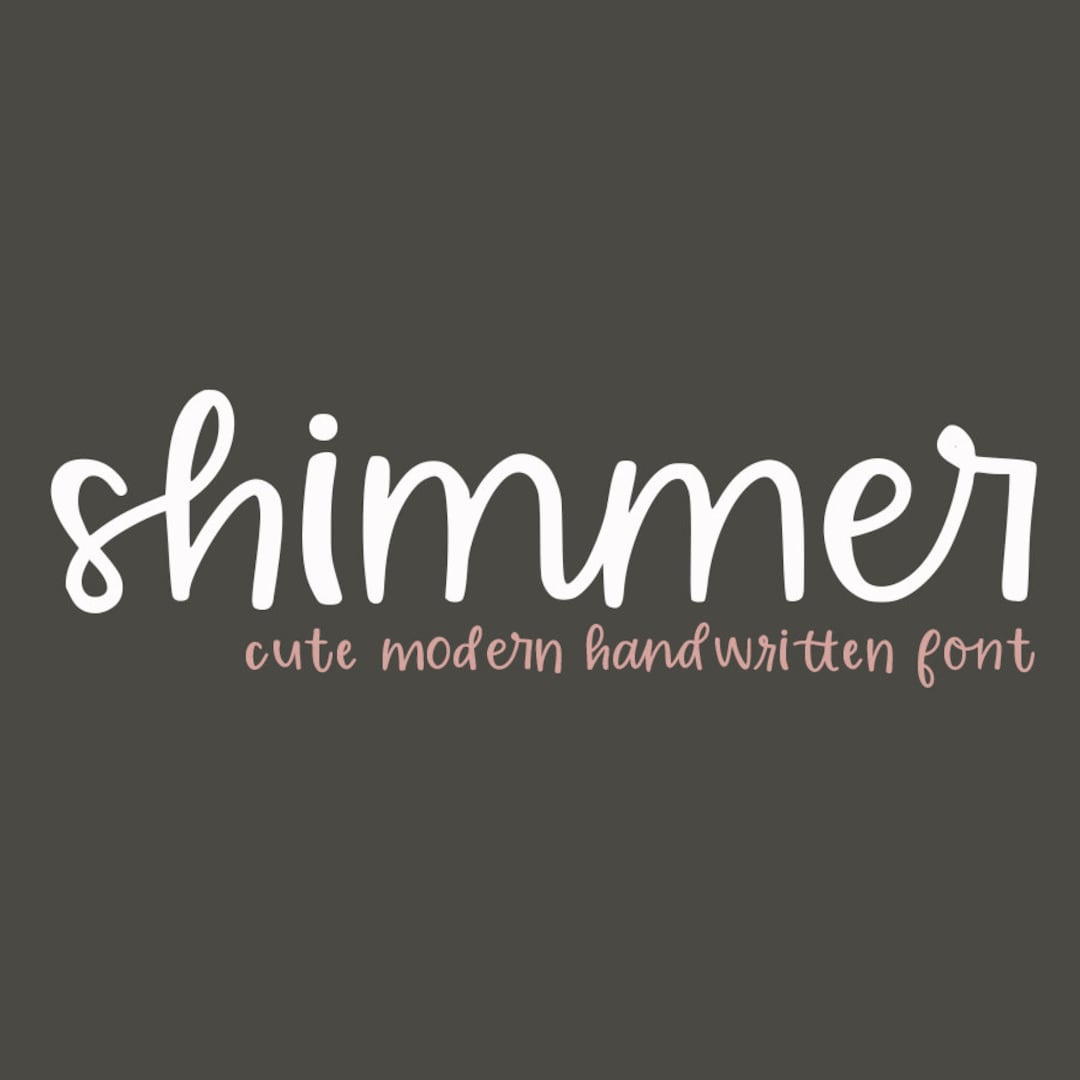 Cute Modern Handwritten Font, Handwriting Font, Note Font, Logo Fonts ...