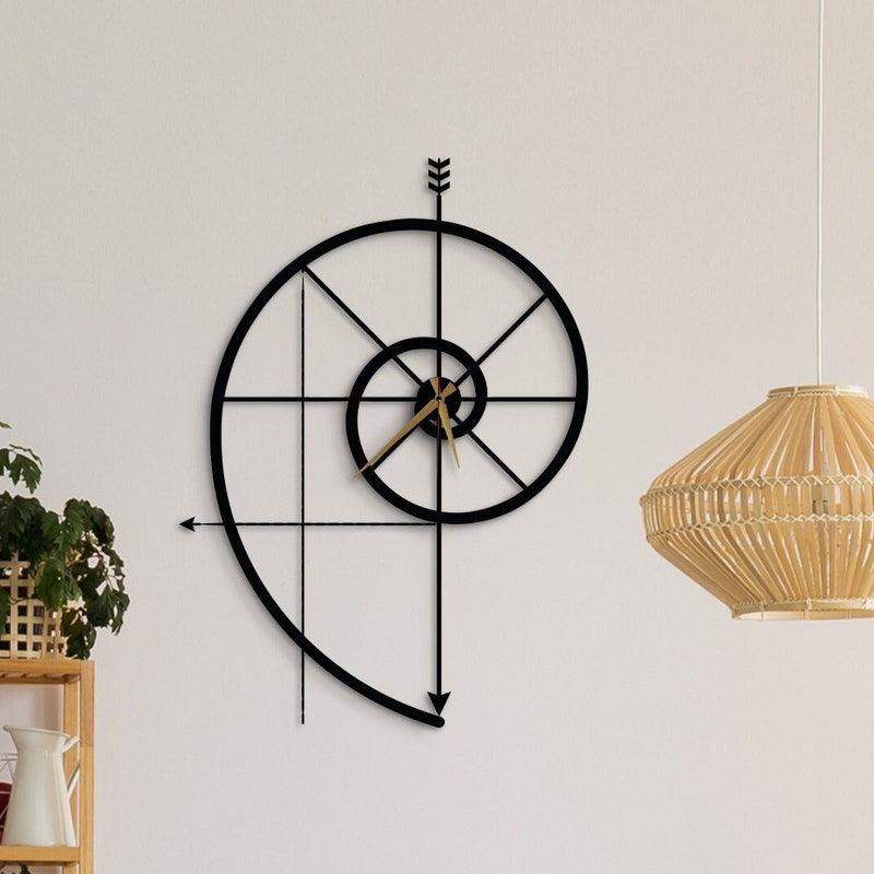 Fibonacci Spiral Clock - Etsy