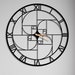 Golden Ratio Metal Wall Clock, Unique Modern Cloc, Fibonacci Spiral ...