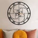 Golden Ratio Metal Wall Clock, Unique Modern Cloc, Fibonacci Spiral ...