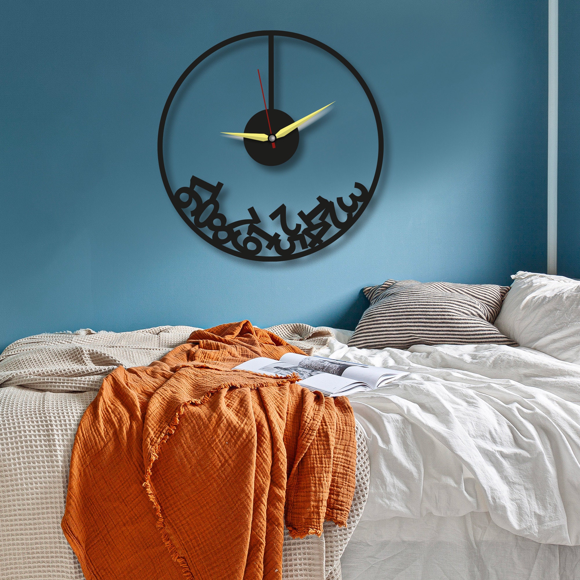 Wall Clock Unique Large Wall Clock Oversized Metal Wall - Etsy