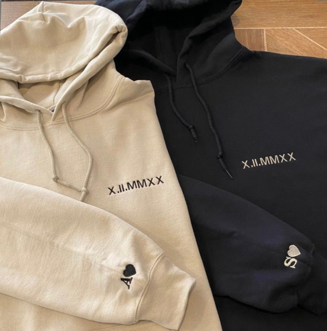 Sweat pour couple, sweat avec date de rencontre, sweat st valentin ...