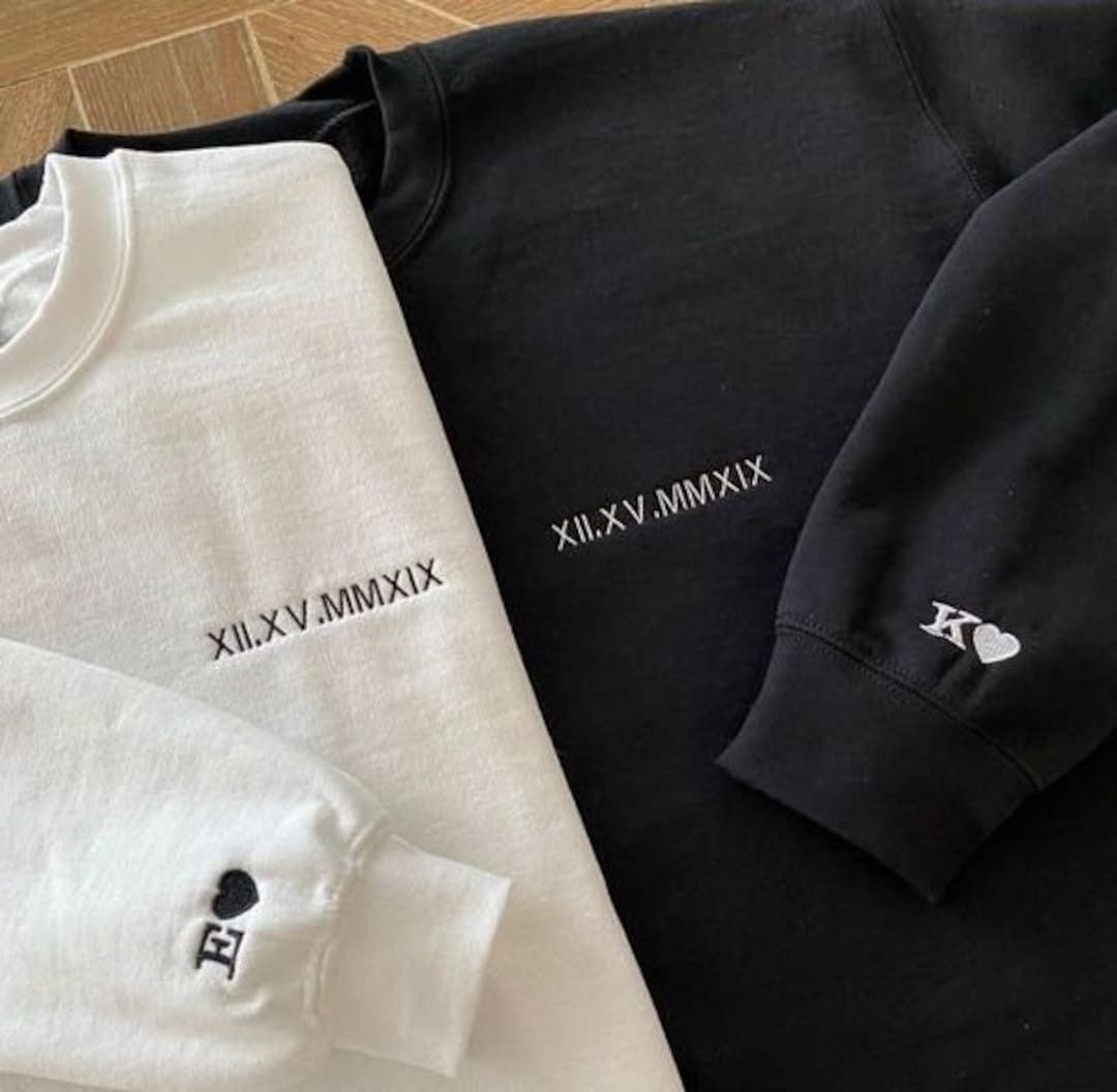 Sweat pour couple, sweat avec date de rencontre, sweat st valentin ...
